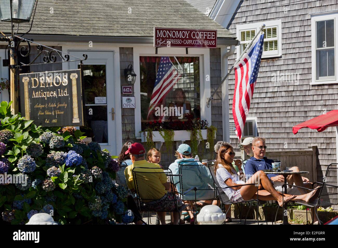 United States, Massachusetts, Cape Cod, Chatham, Main Street and its ...