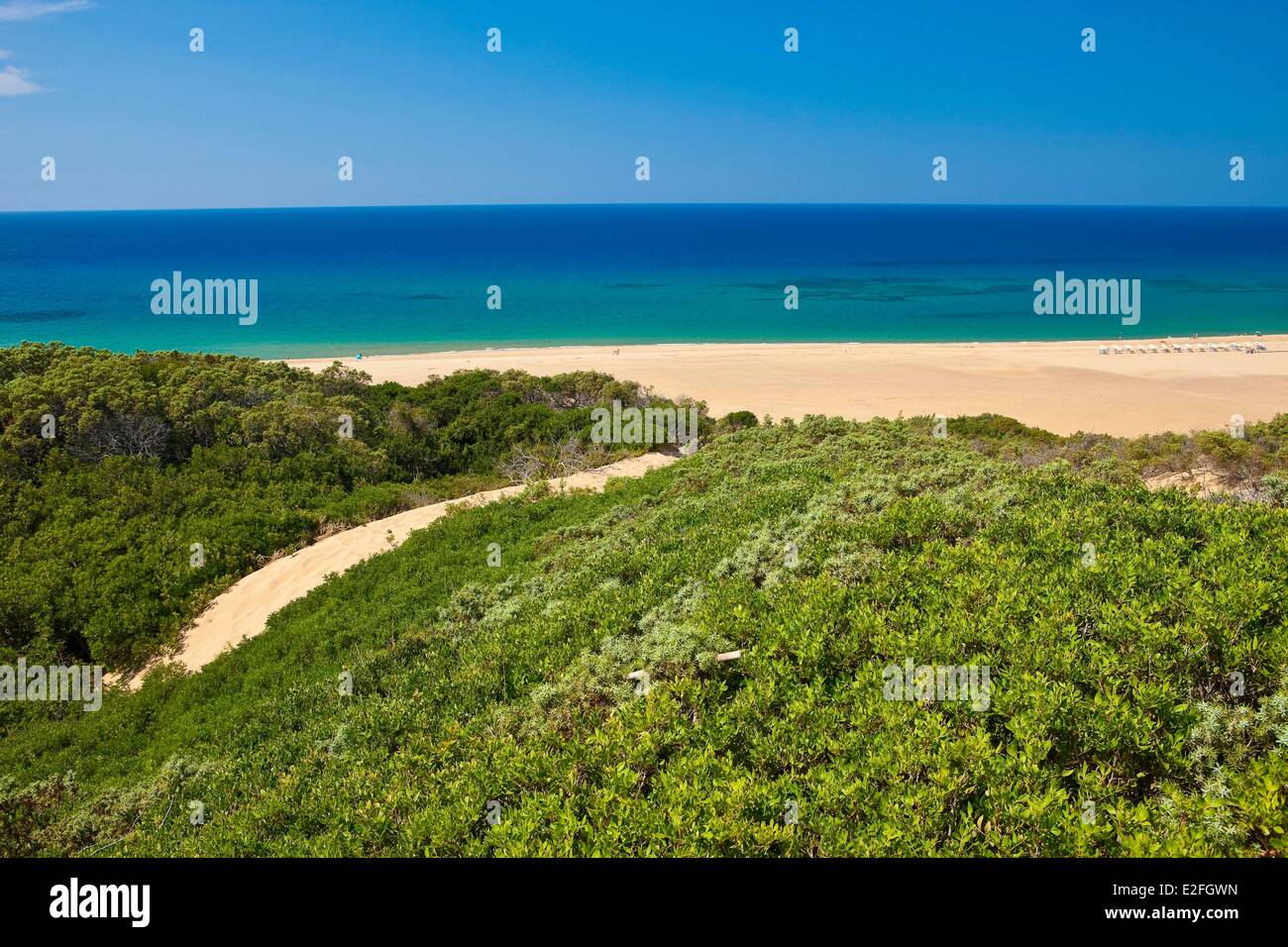 Italy, Sardinia, Medio Campidano province, the Costa Verde, dunes ...