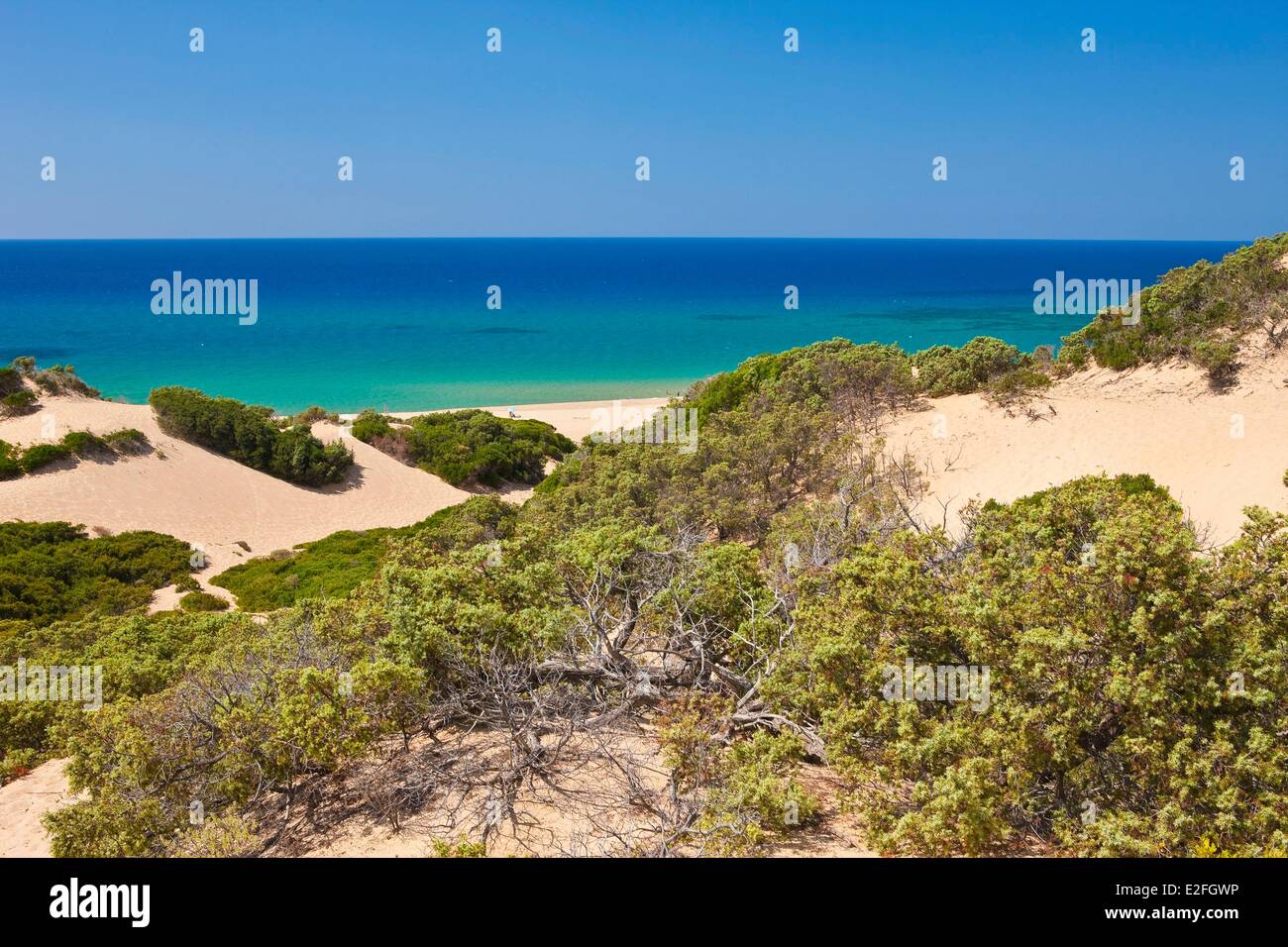 Italy, Sardinia, Medio Campidano province, the Costa Verde, dunes ...