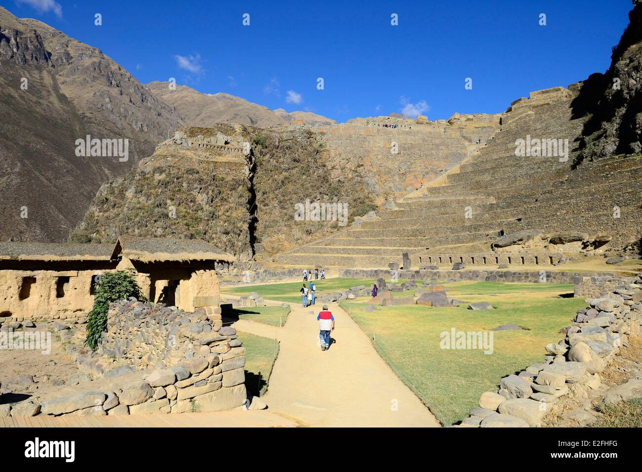Peru, Cuzco Province, Incas sacred valley, Ollantaytambo Inca site ...