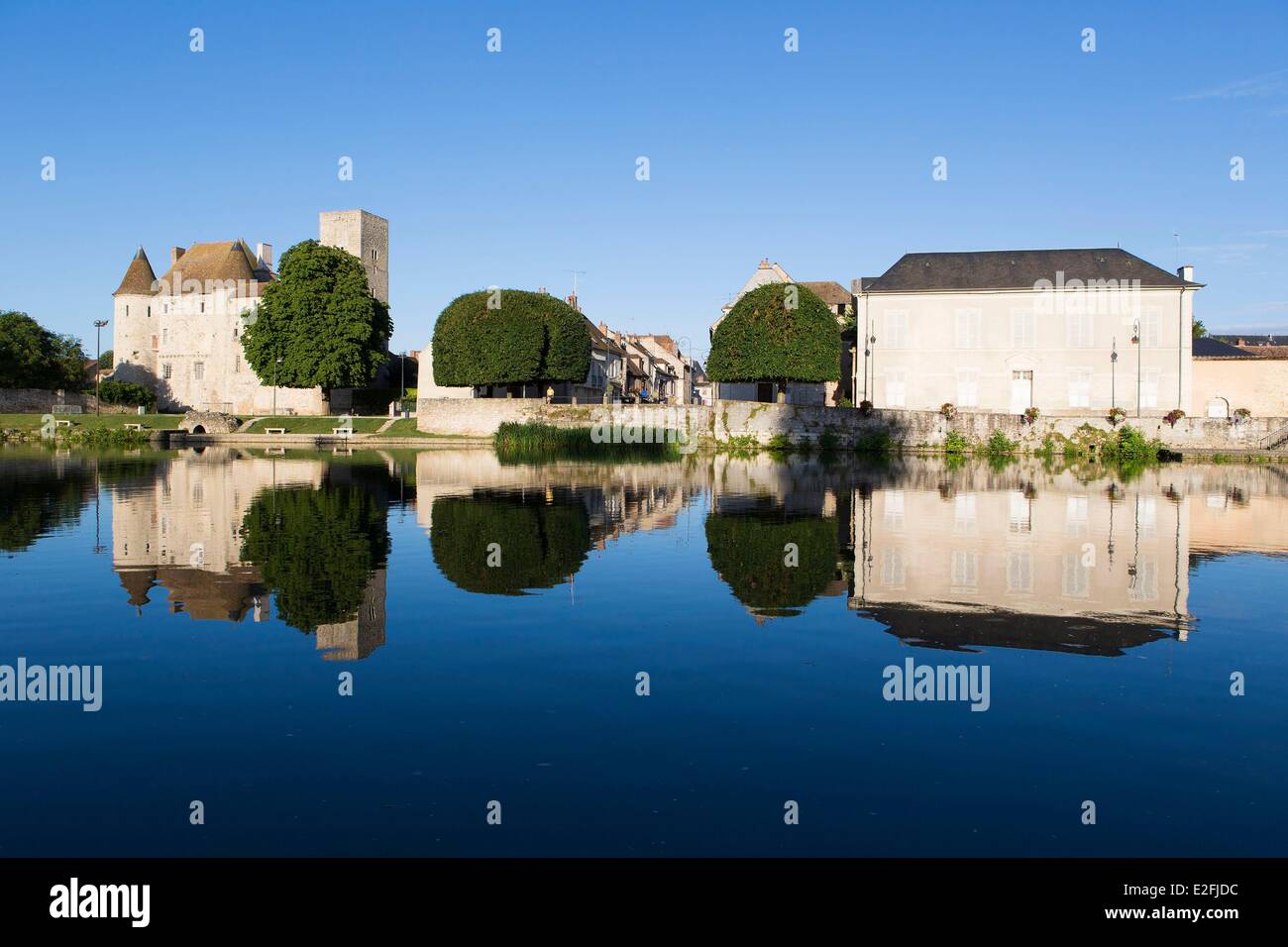 France Seine et Marne Nemours 12th century castle which hosts the Fine ...