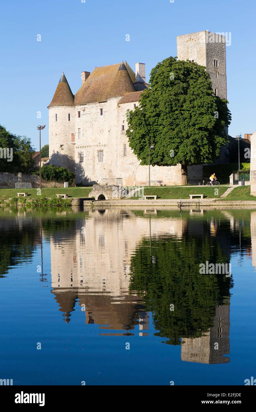 France Seine et Marne Nemours 12th century castle which hosts the Fine ...