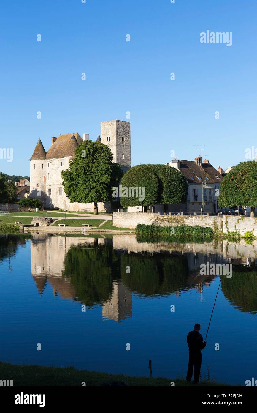 France Seine et Marne Nemours 12th century castle which hosts the Fine ...