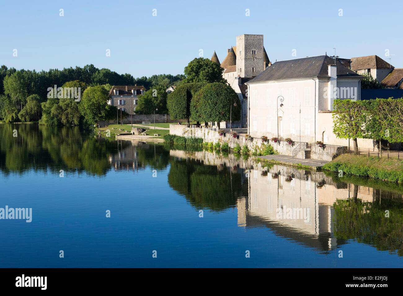 France Seine et Marne Nemours 12th century castle which hosts the Fine ...