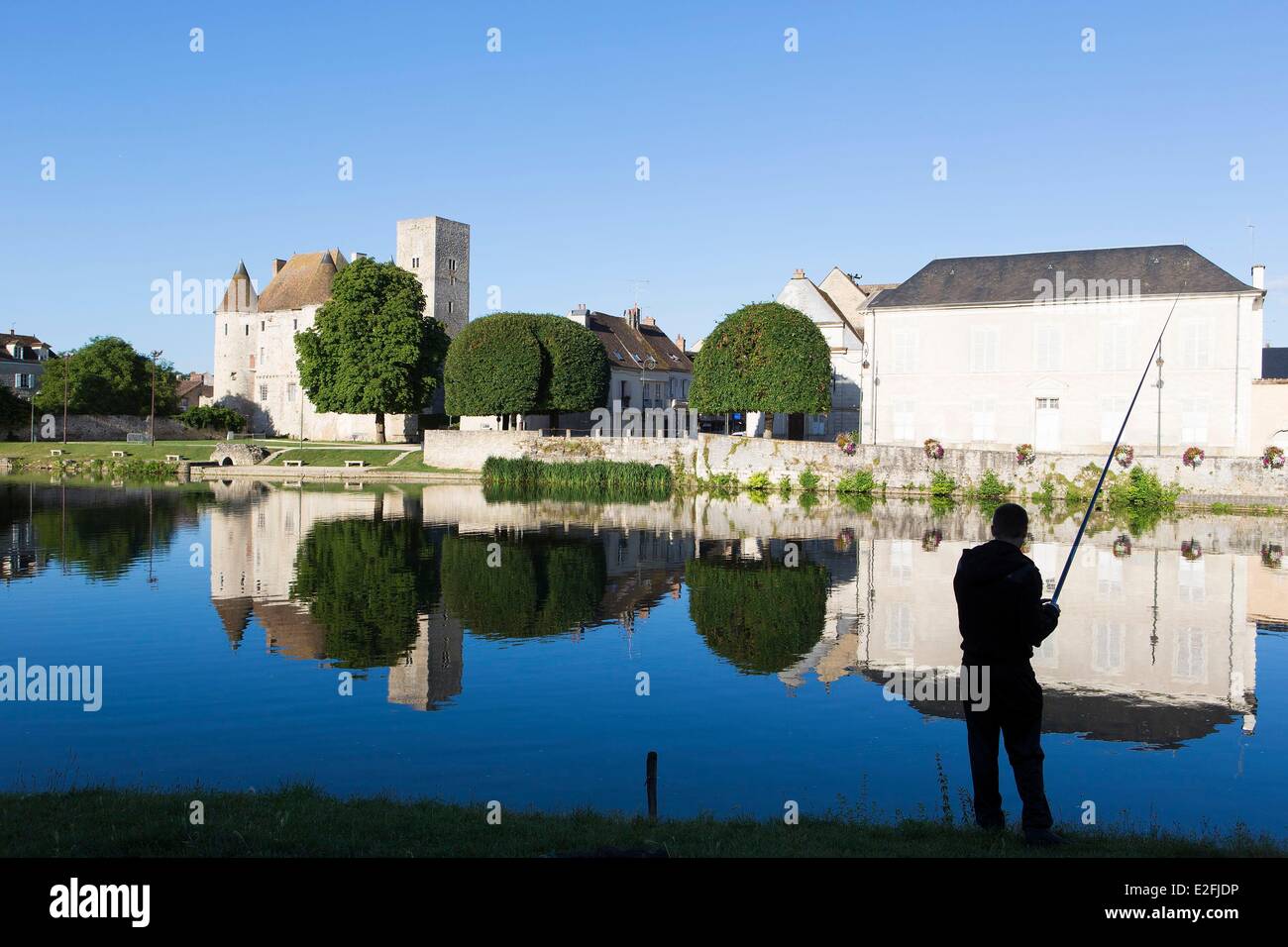 France Seine et Marne Nemours 12th century castle which hosts the Fine ...