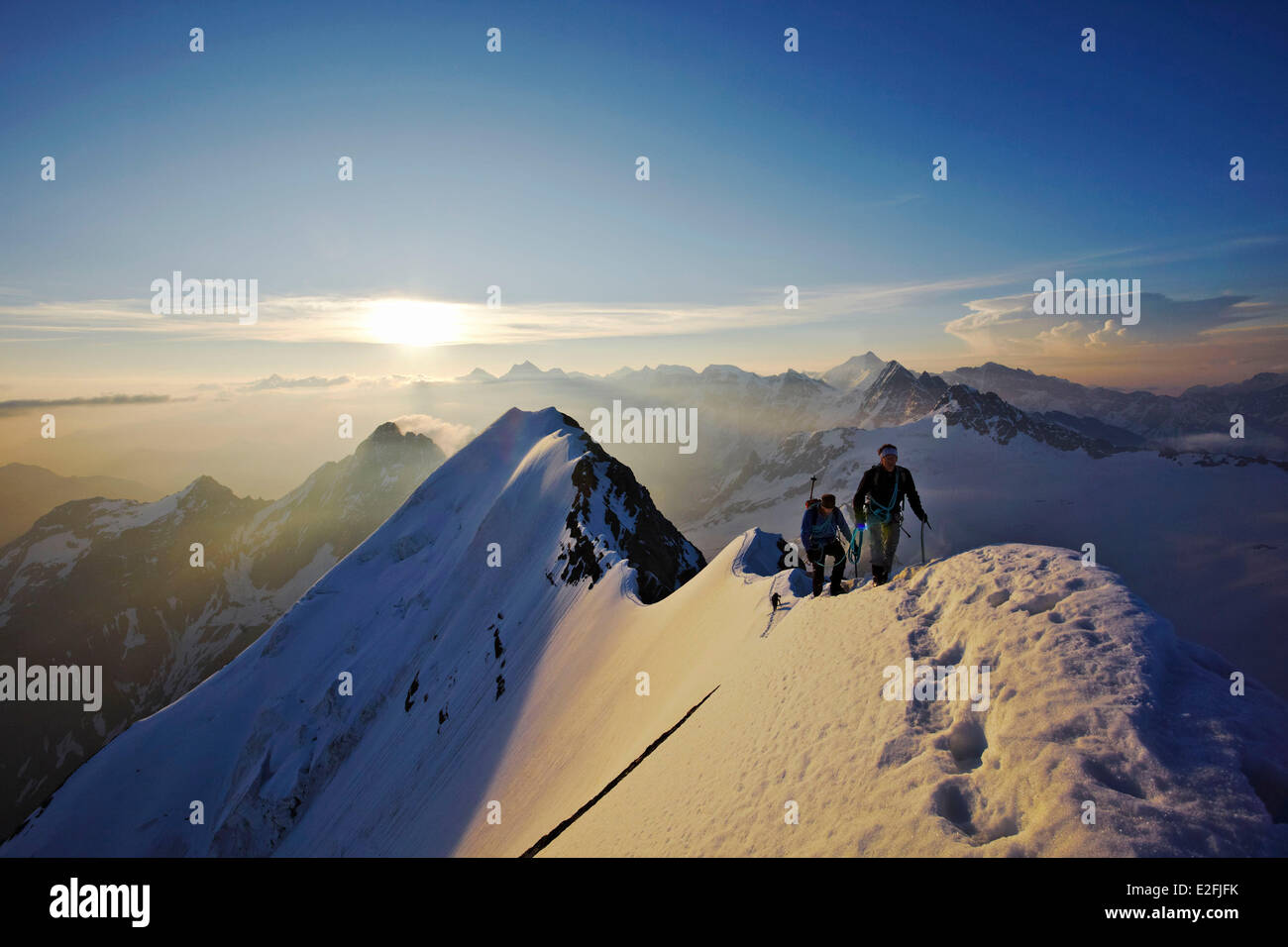Switzerland, Canton of Bern (Bernese Oberland), Kandersteg, on the ...