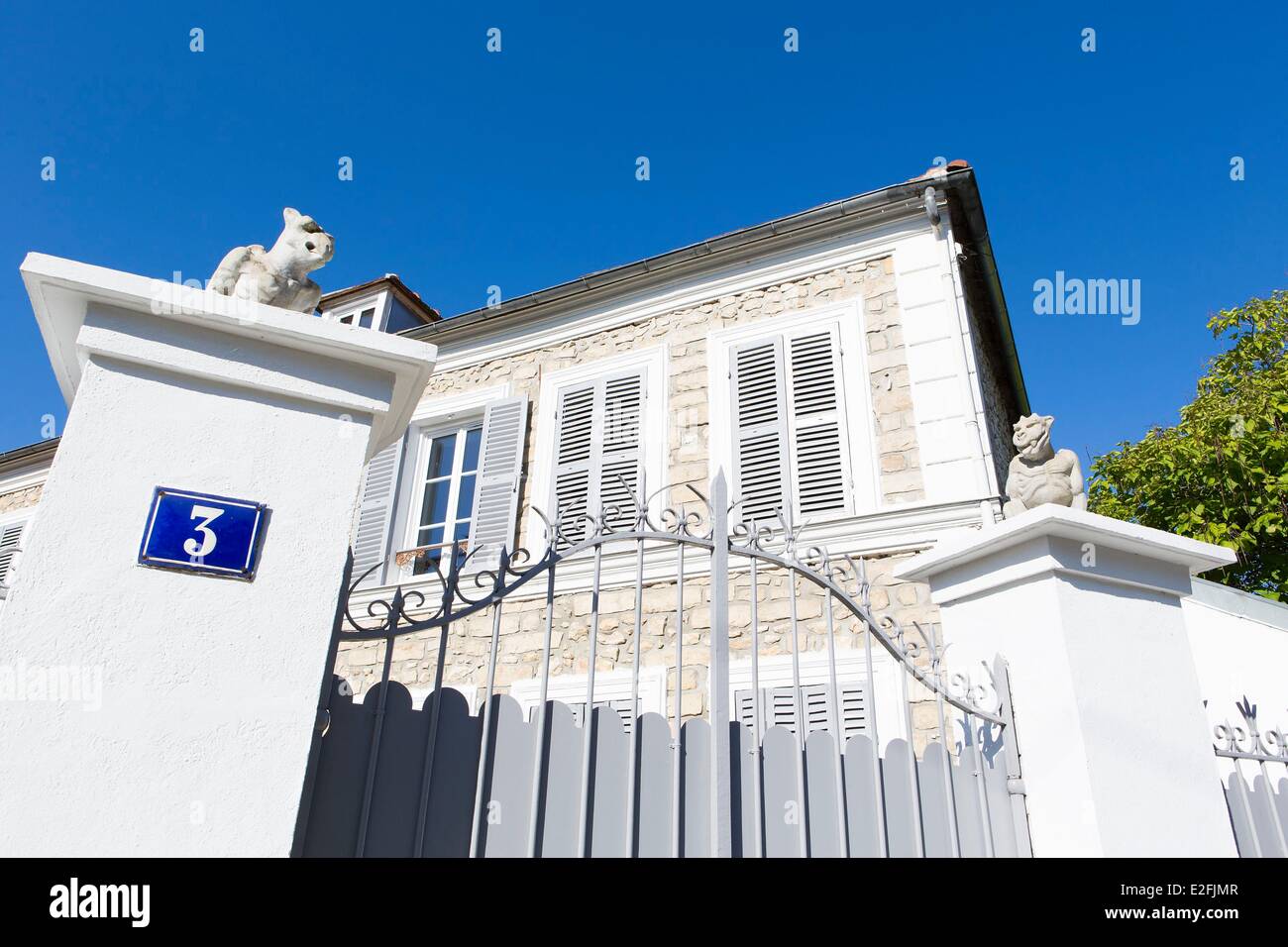 France, Seine et Marne, Thomery, house Stock Photo - Alamy
