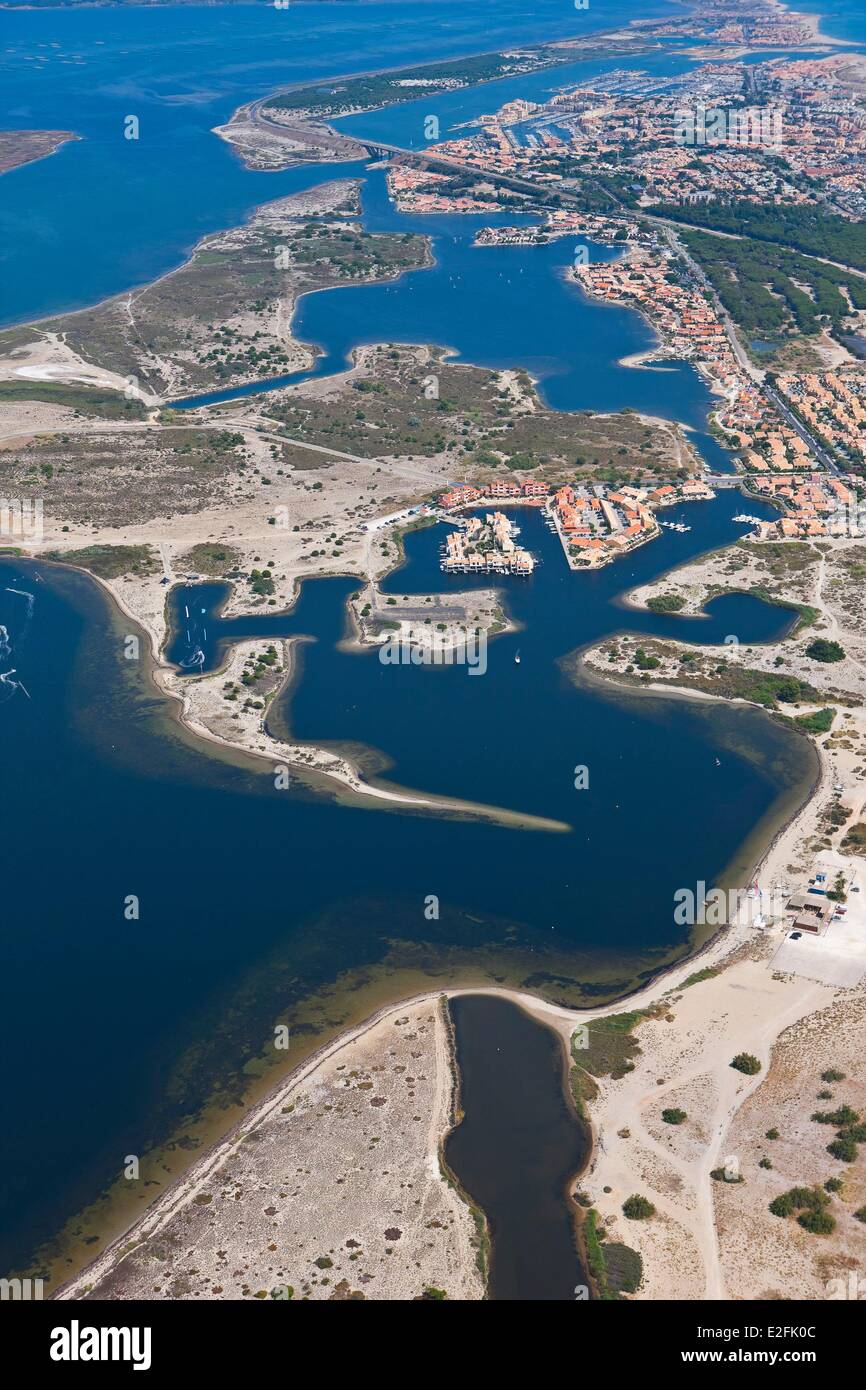 France, Pyrenees Orientales, Le Barcares (aerial view Stock Photo - Alamy