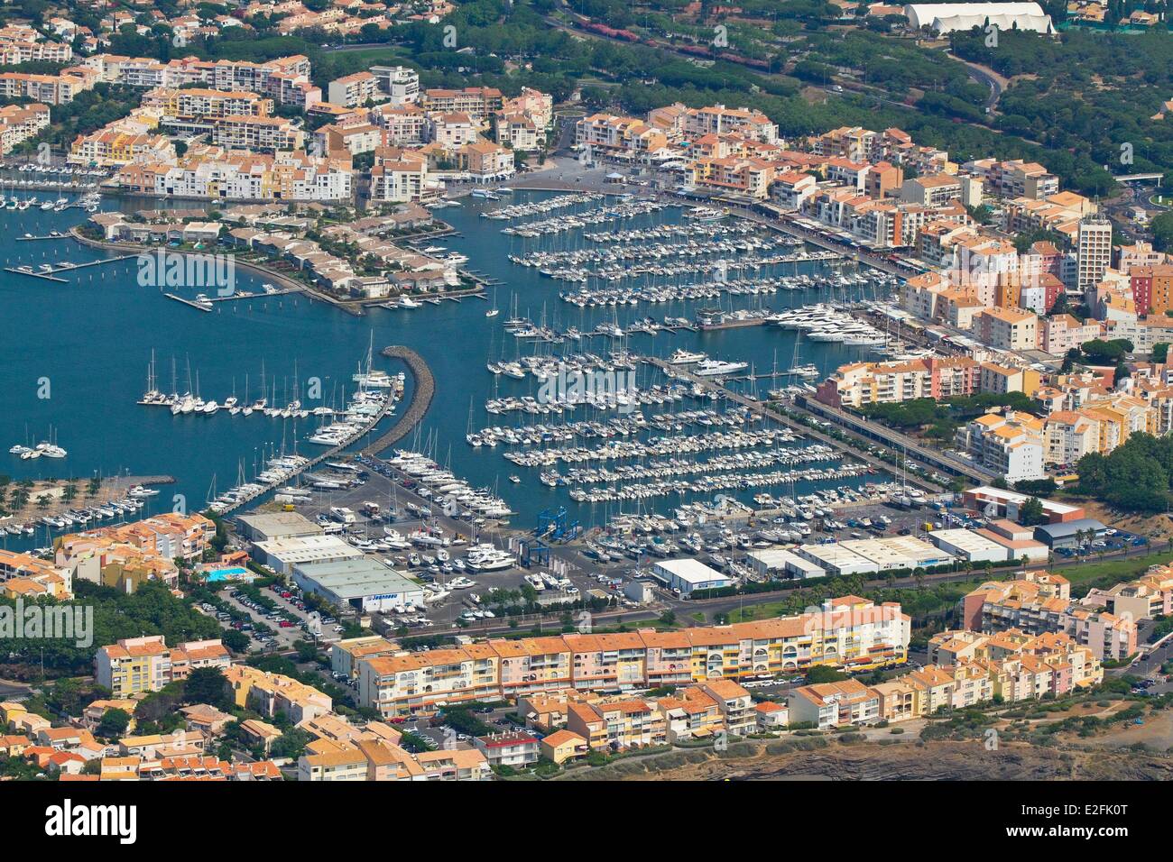 France, Herault, Cap d'Agde (aerial view Stock Photo - Alamy