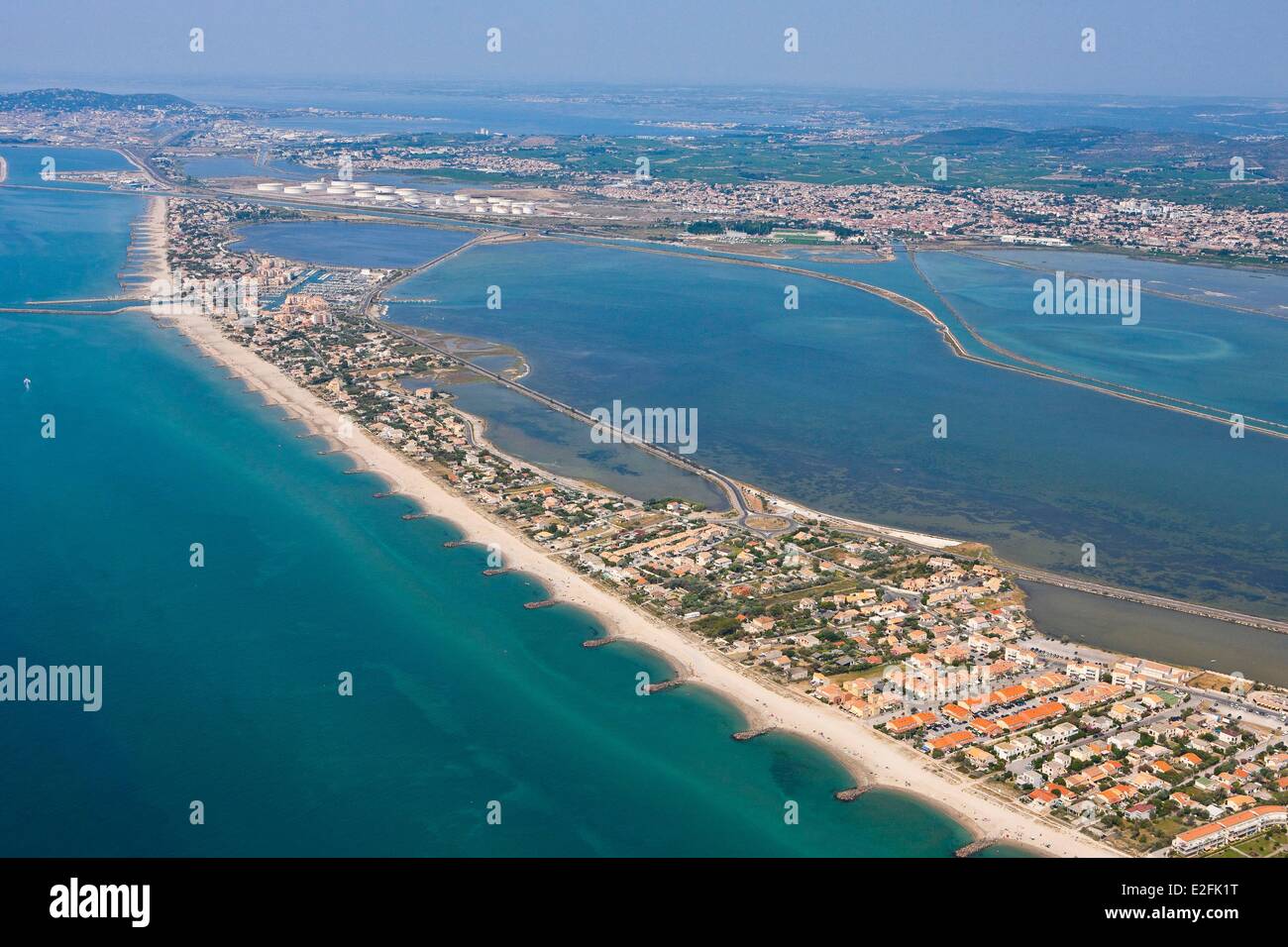 France, Herault, Frontignan (aerial view Stock Photo - Alamy