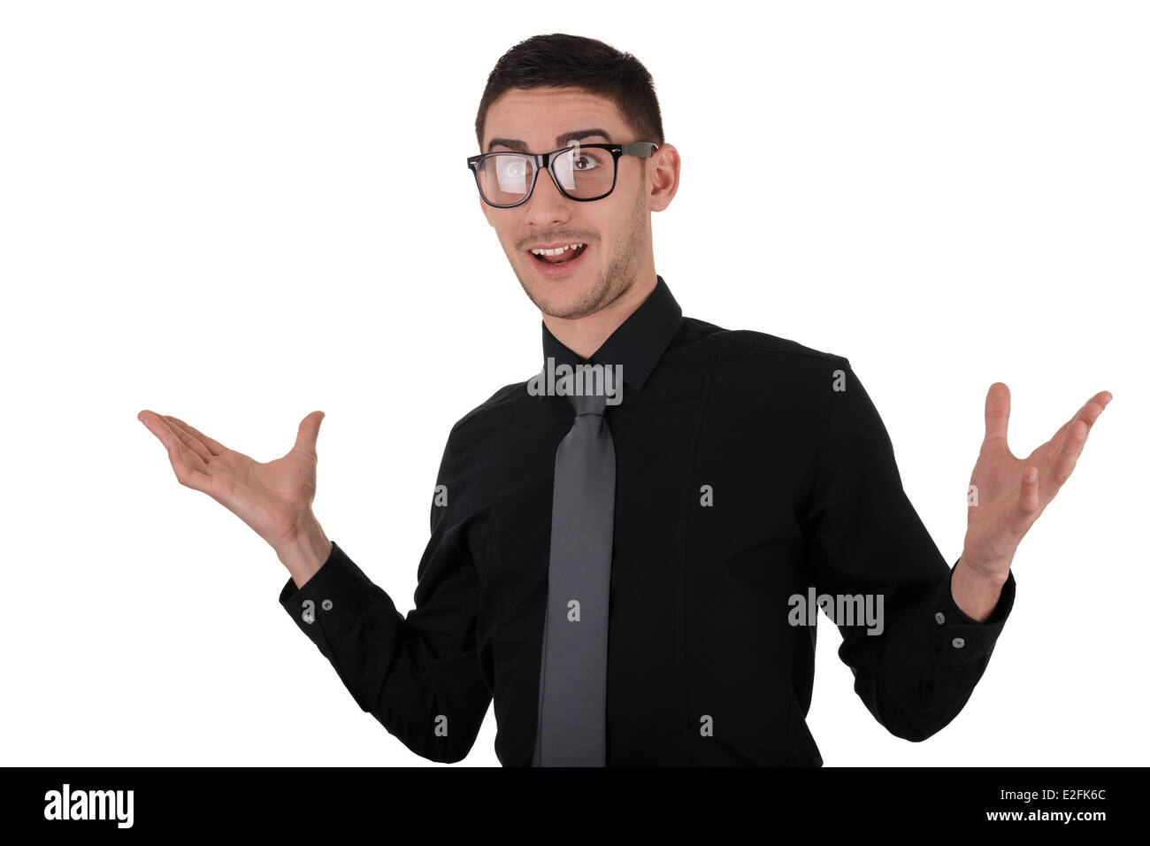 Surprised young man reacting hi-res stock photography and images - Alamy