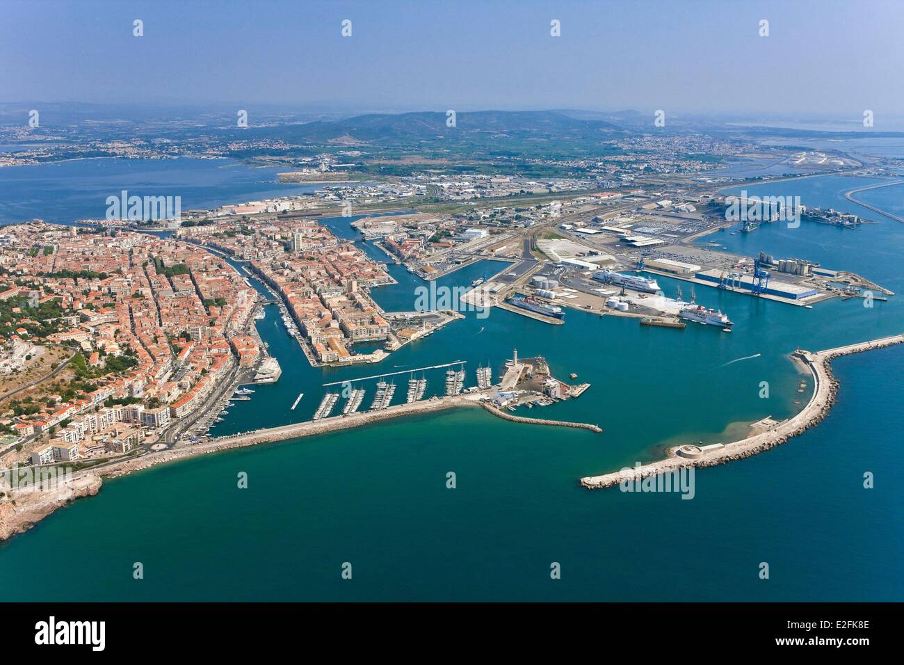 Sete france aerial hi-res stock photography and images - Alamy