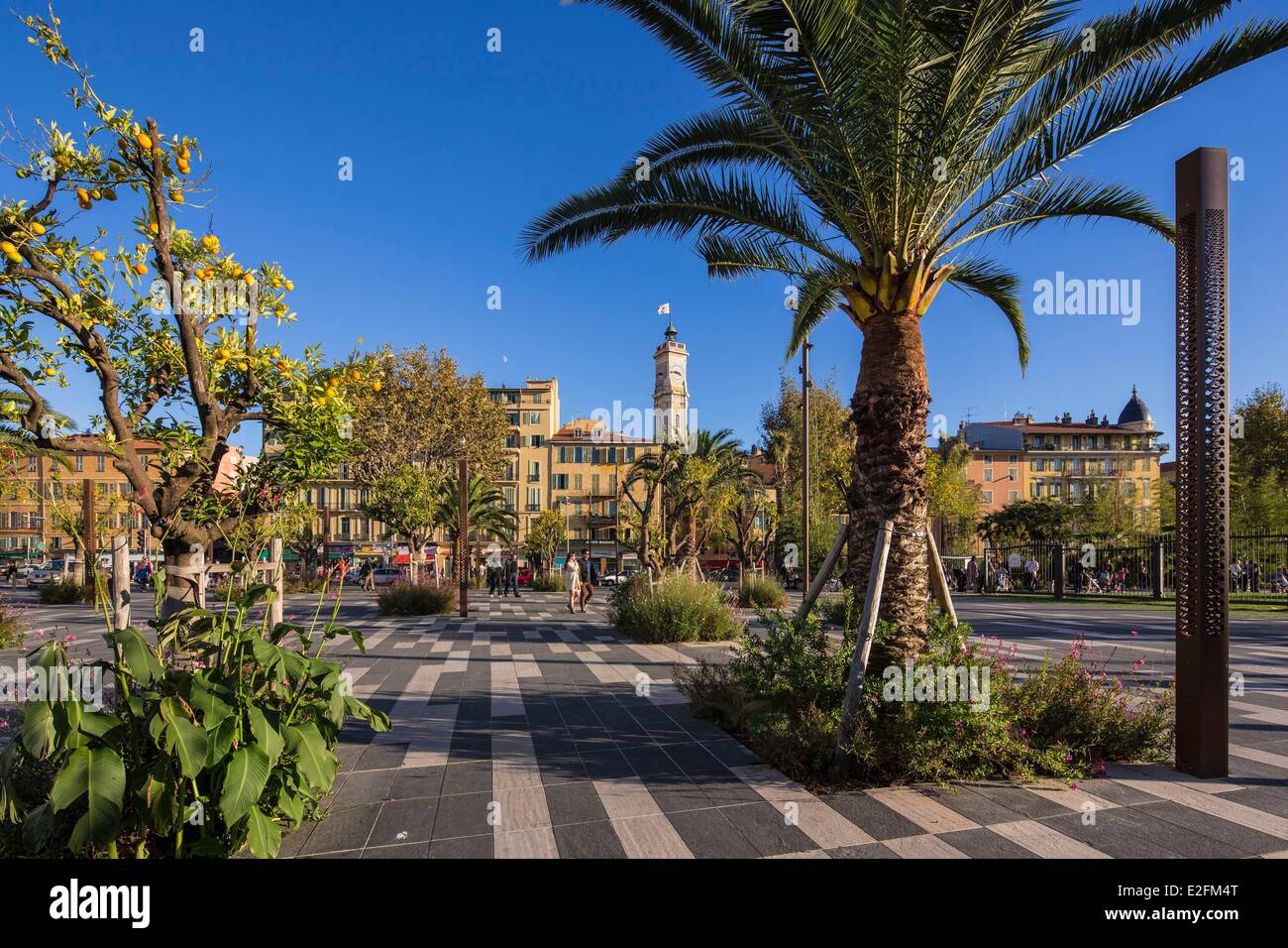 France Alpes Maritimes Nice old Town the promenade du Paillon and the ...