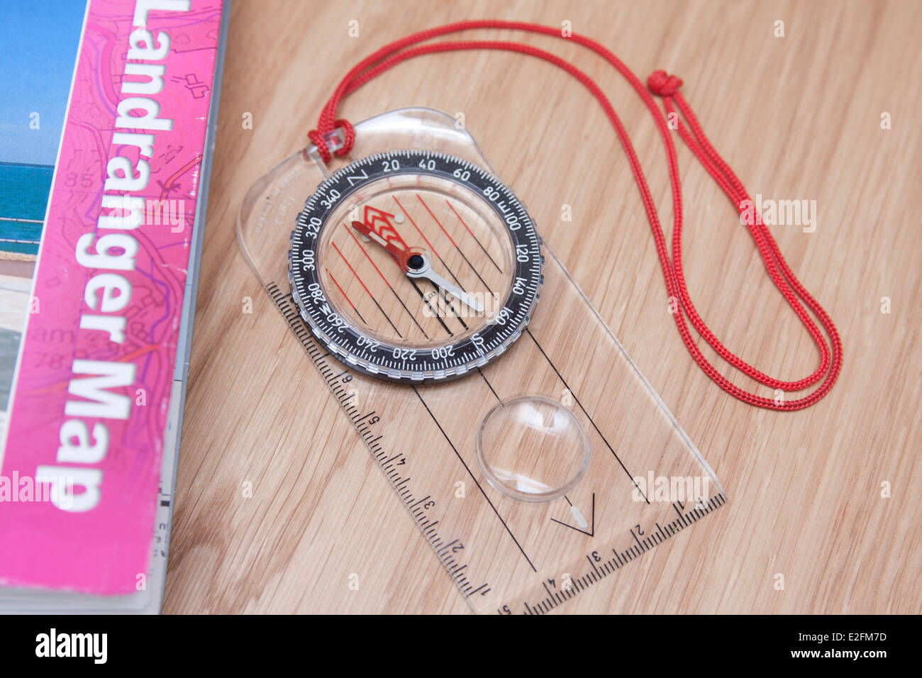 compass and landranger ordnance survey map, England Stock Photo - Alamy