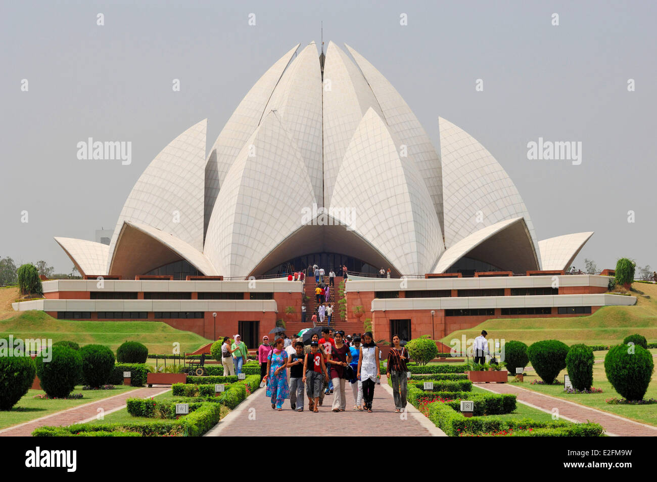 India New Delhi Lotus Temple or Baha'i House of Worship from architect ...