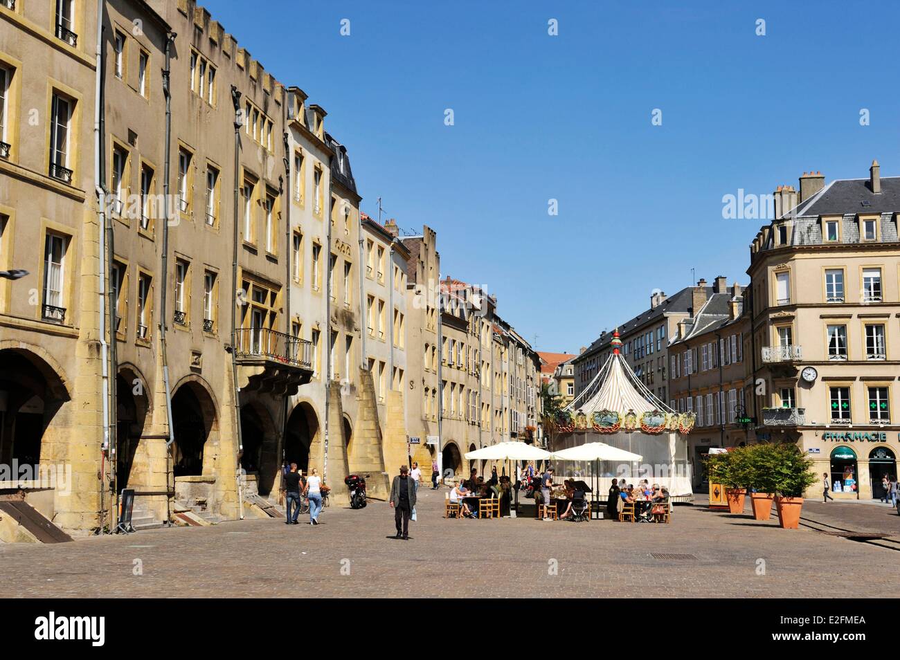 France Moselle Metz St Louis square Stock Photo - Alamy
