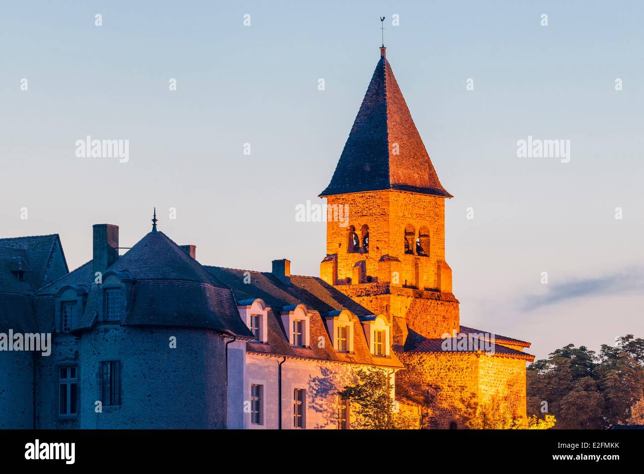 France Loire Pommiers en Forez in the Forez plain the Priory of ...