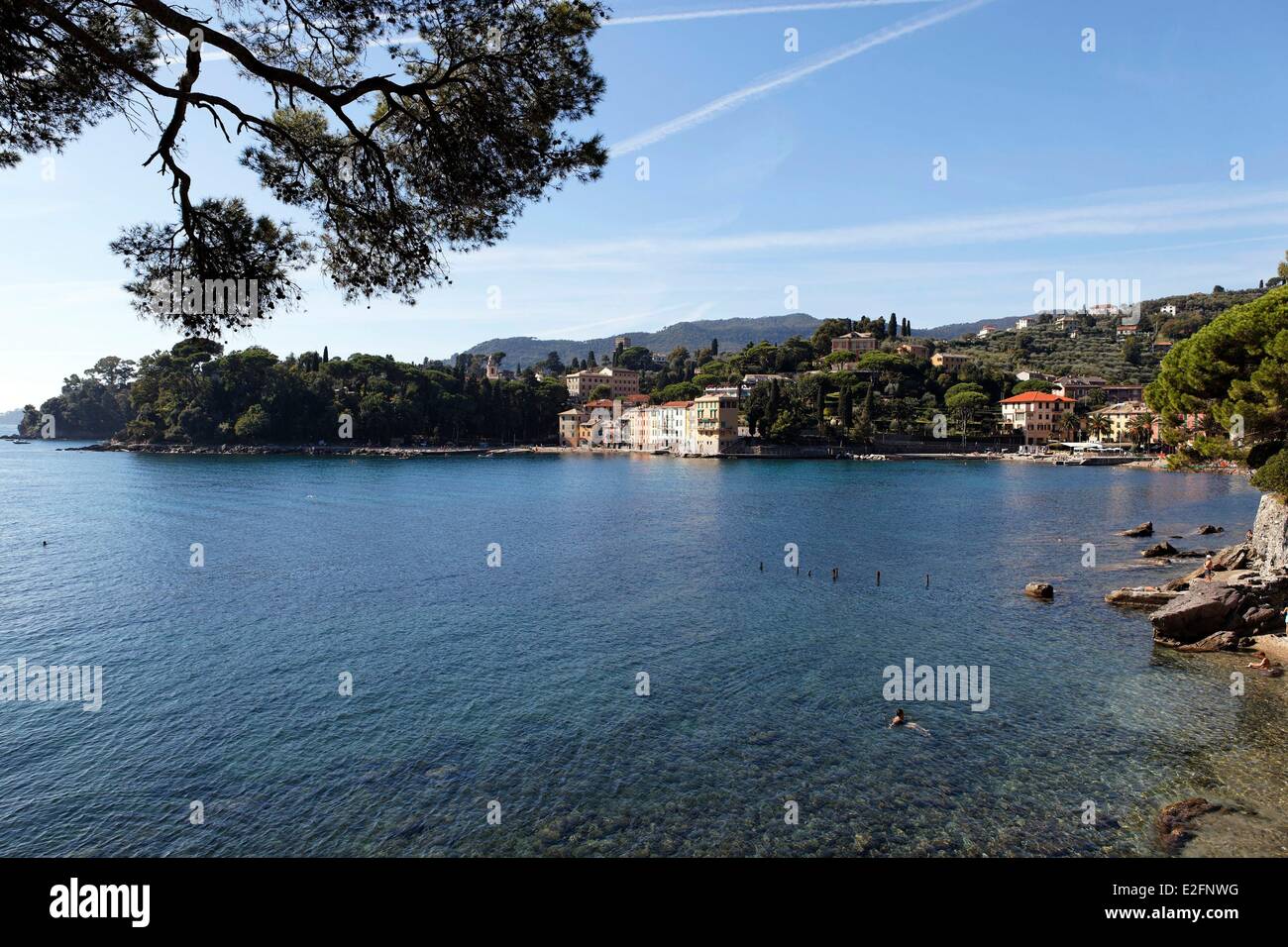 Italy Liguria Rapallo waterfront Stock Photo - Alamy