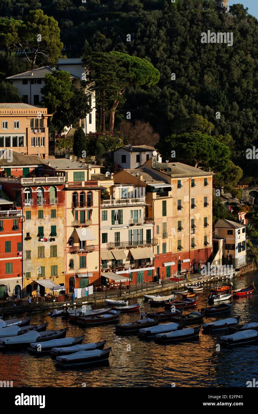 Italy Liguria Portofino port Stock Photo - Alamy