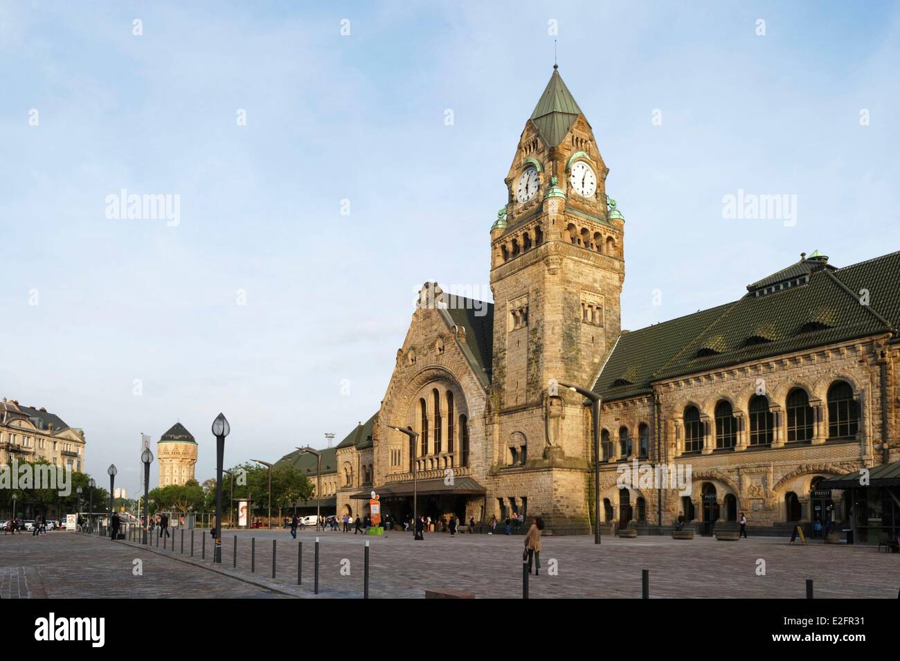 France Moselle Metz railway station built between 1905 and 1908 by the ...