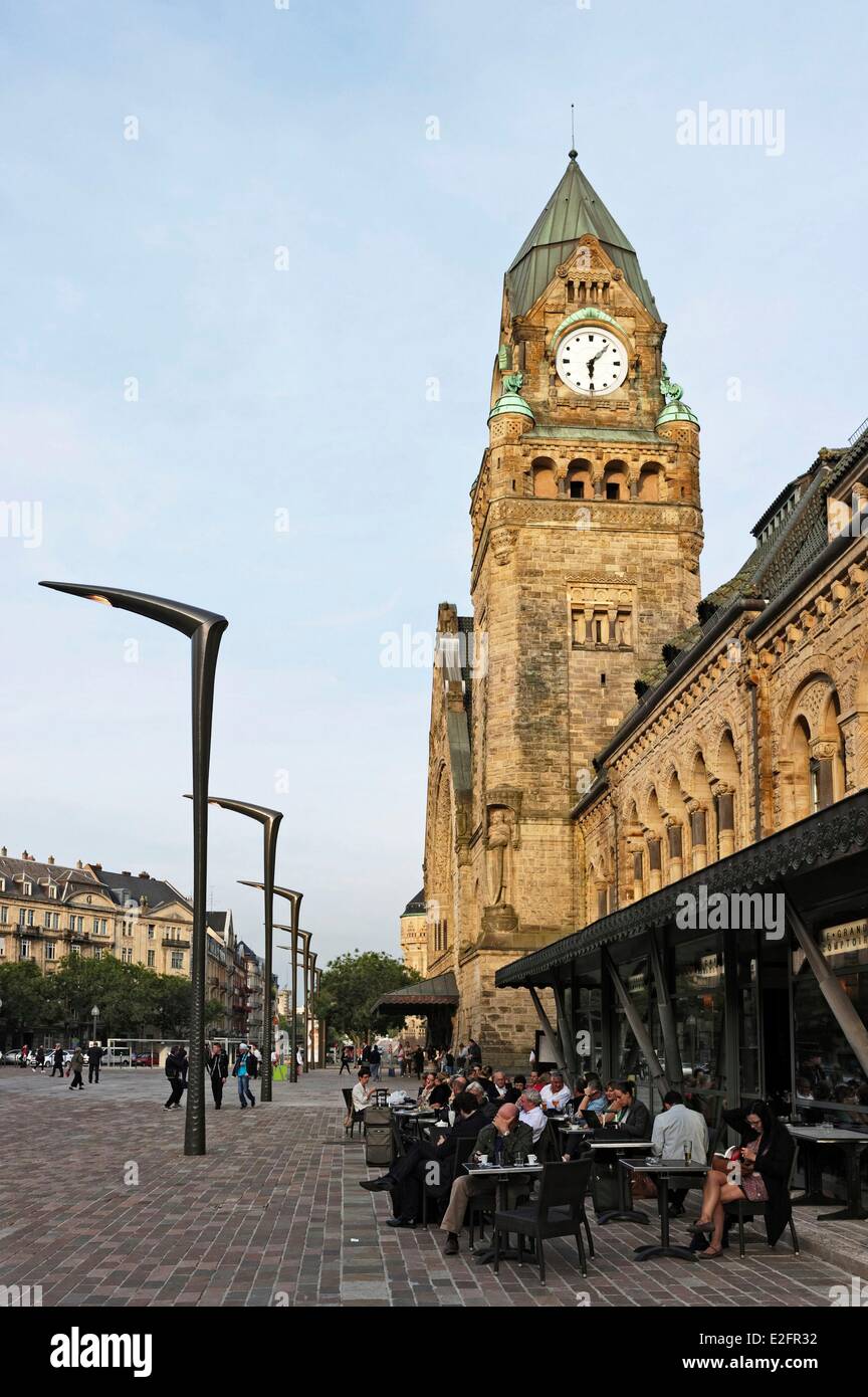 France Moselle Metz railway station built between 1905 and 1908 by the ...