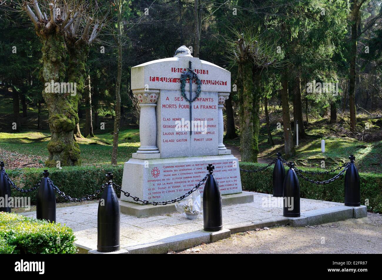 France Meuse Verdun area Fleury-devant-Douaumont the village was ...