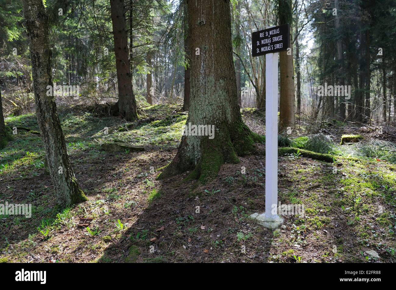 France Meuse Verdun area Fleury-devant-Douaumont the village was ...