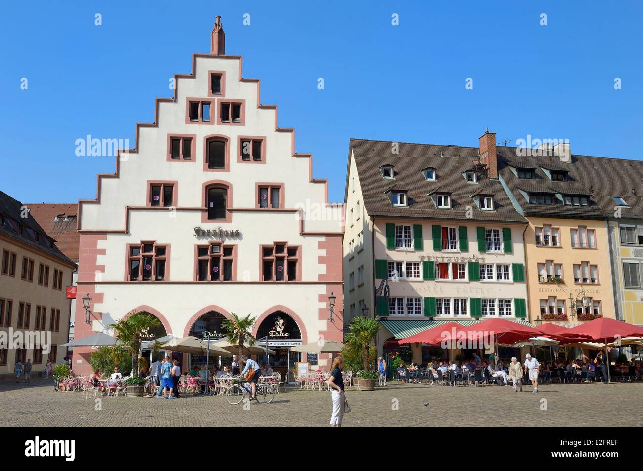 Germany Baden Wurttemberg Freiburg im Breisgau gabled house on the ...