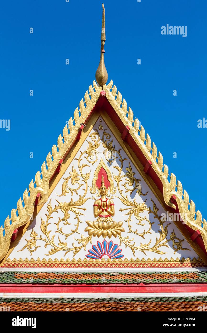 Thailand Bangkok Bang Rak district Buddhist temple Wat Suan Plu Stock ...