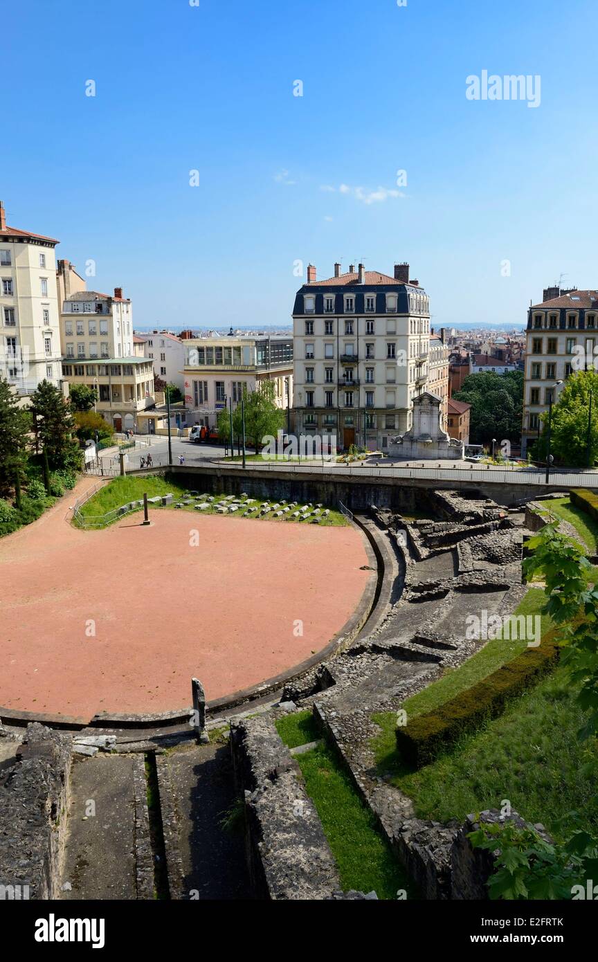 Lyon amphitheatre croix hi-res stock photography and images - Alamy