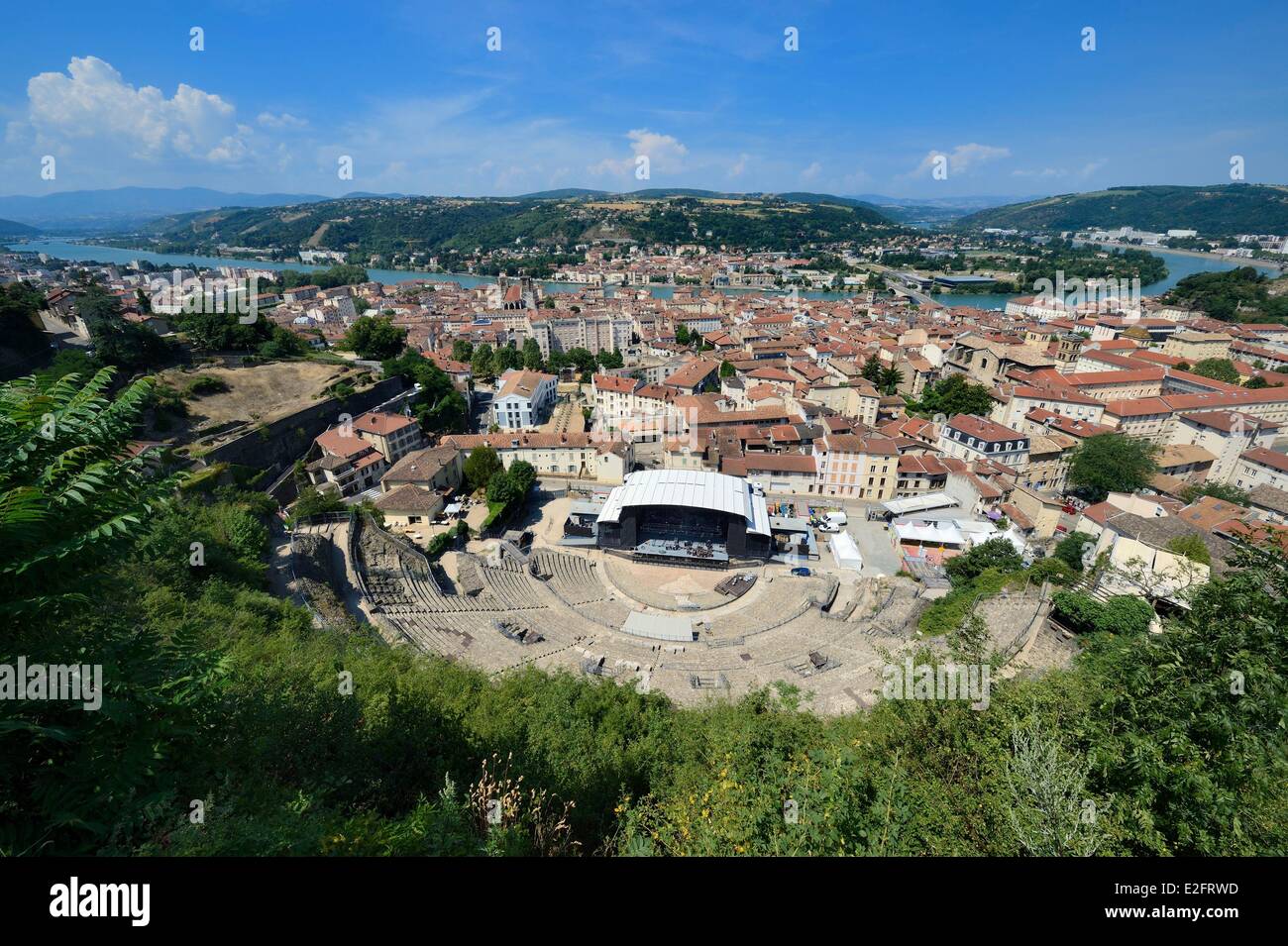 France Isere Vienne along the Rhone river the roman theatre Stock Photo ...