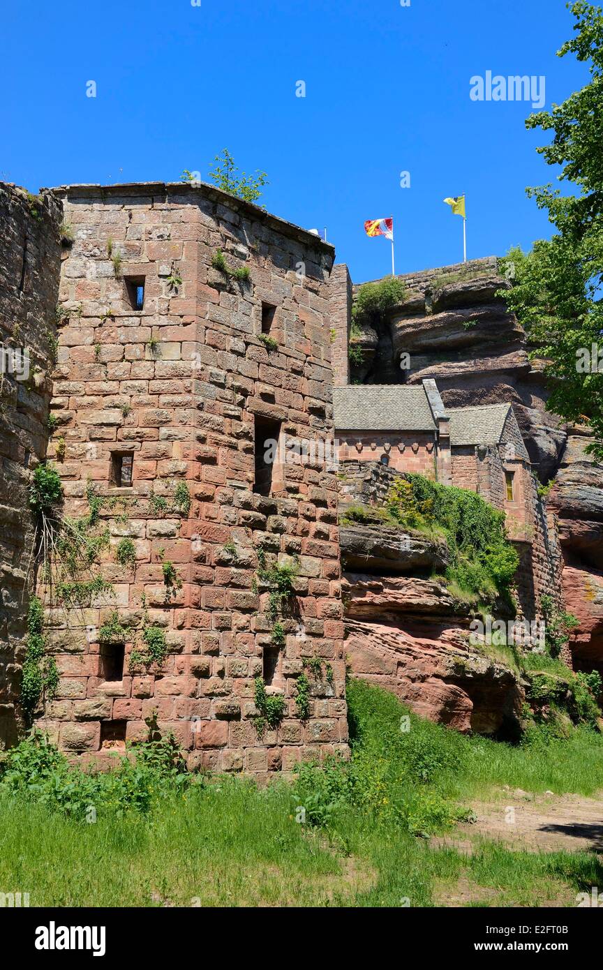 France Bas Rhin Saverne Haut Barr castle dated 11th to 14th century ...