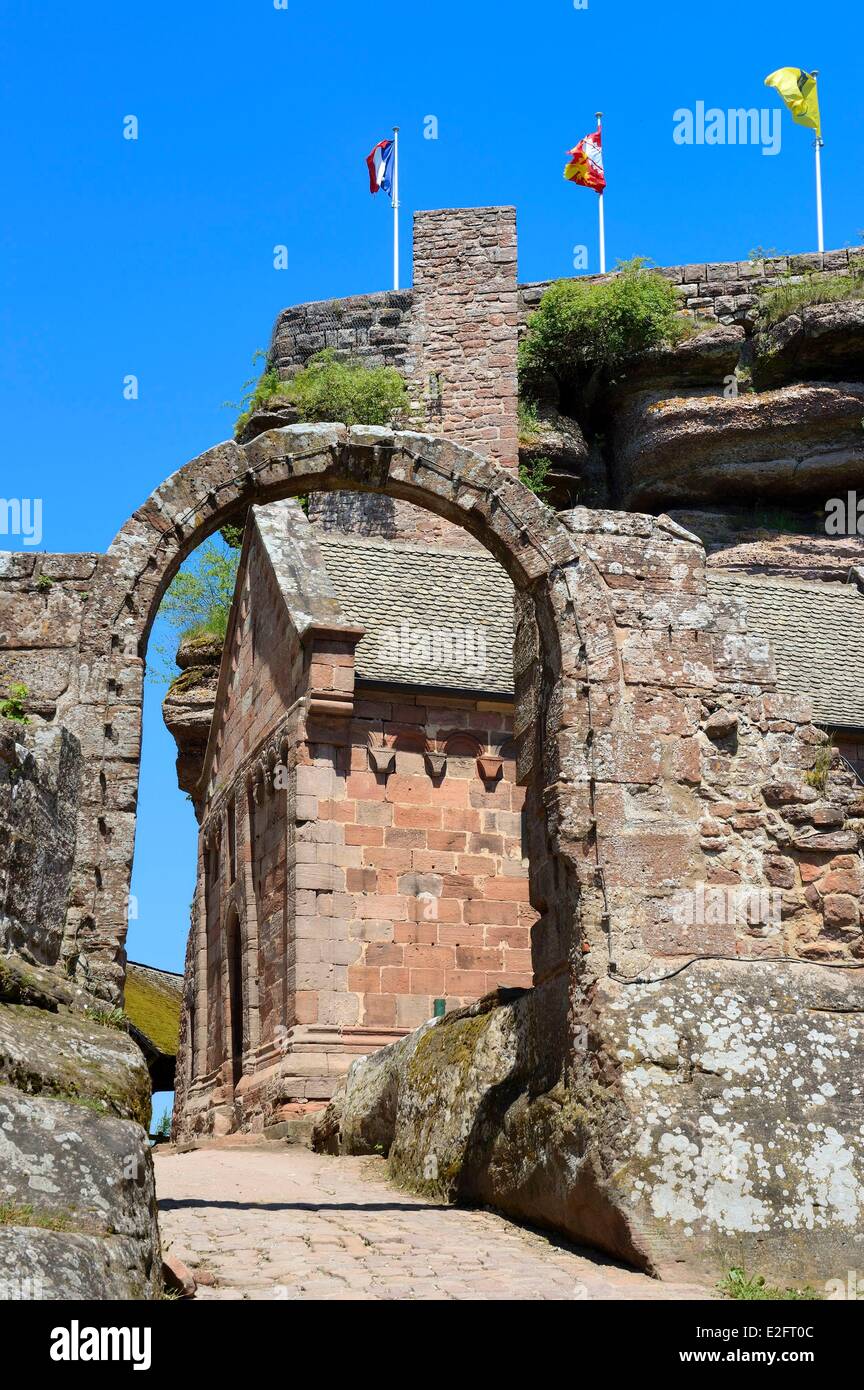 France Bas Rhin Saverne Haut Barr castle dated 11th to 14th century ...
