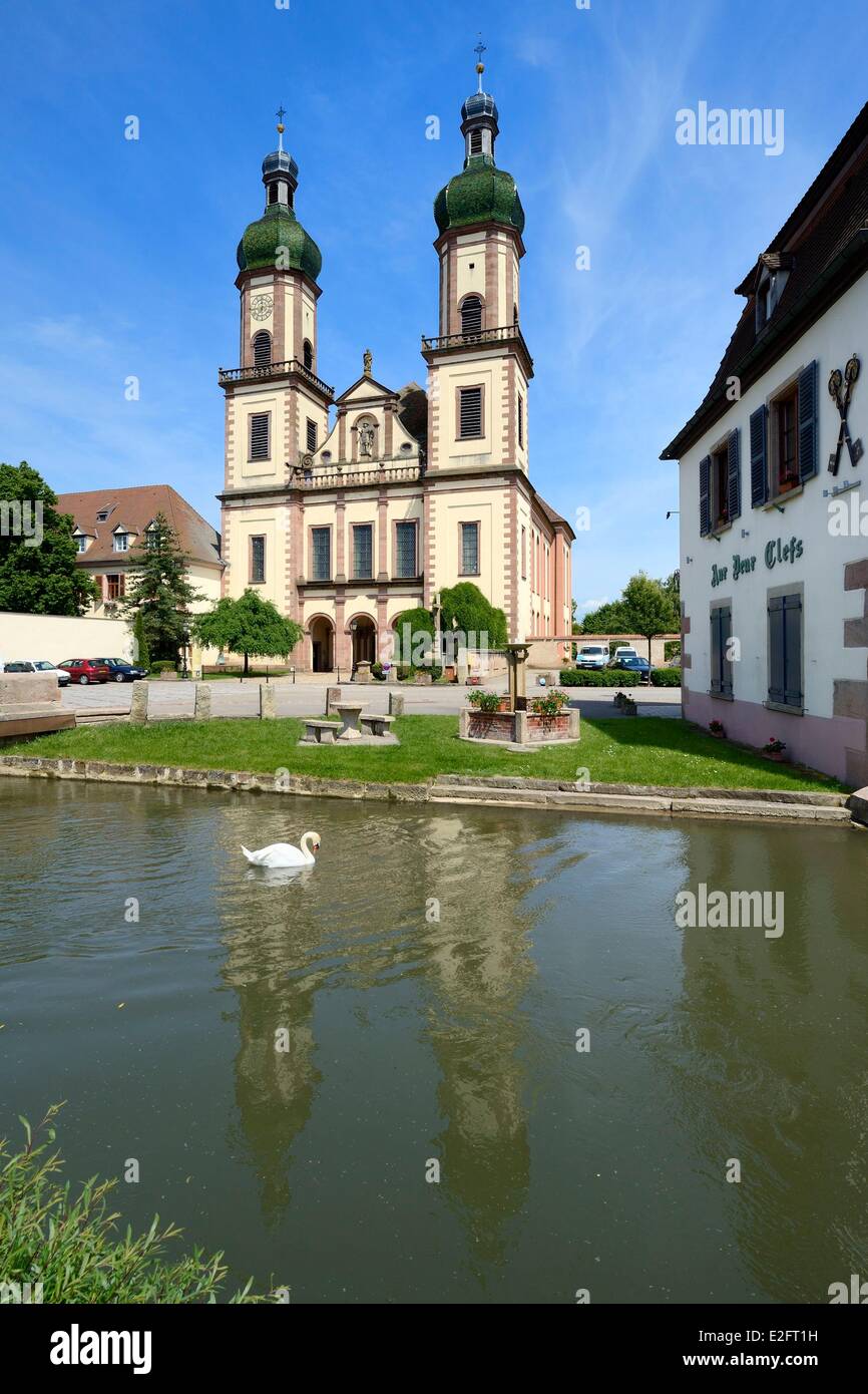 France Bas Rhin the Ried Ebersmunster abbey church of Saint-Maurice ...
