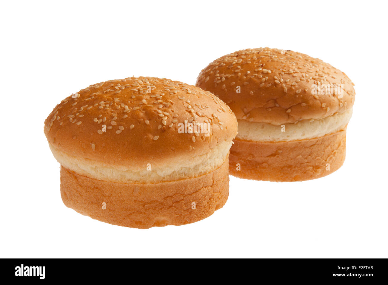 Burgers buns Cut Out Stock Images & Pictures - Alamy