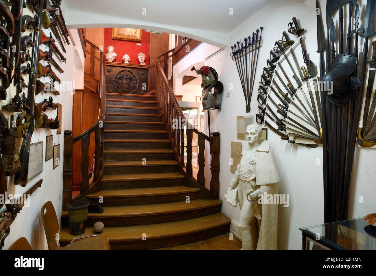 France Haut Rhin Sundgau Altkirch Sundgau museum statue of the Marshal ...