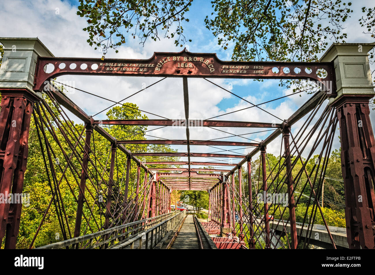 Bollman Iron Truss Railroad Bridge, Historic Savage Mill, 8600 Foundry ...