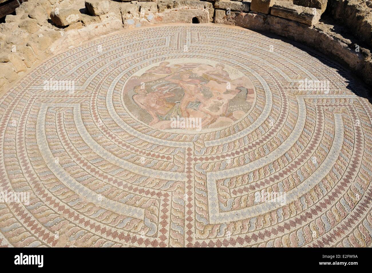 Cyprus Paphos District Paphos archaeological site of Paphos mosaics of ...
