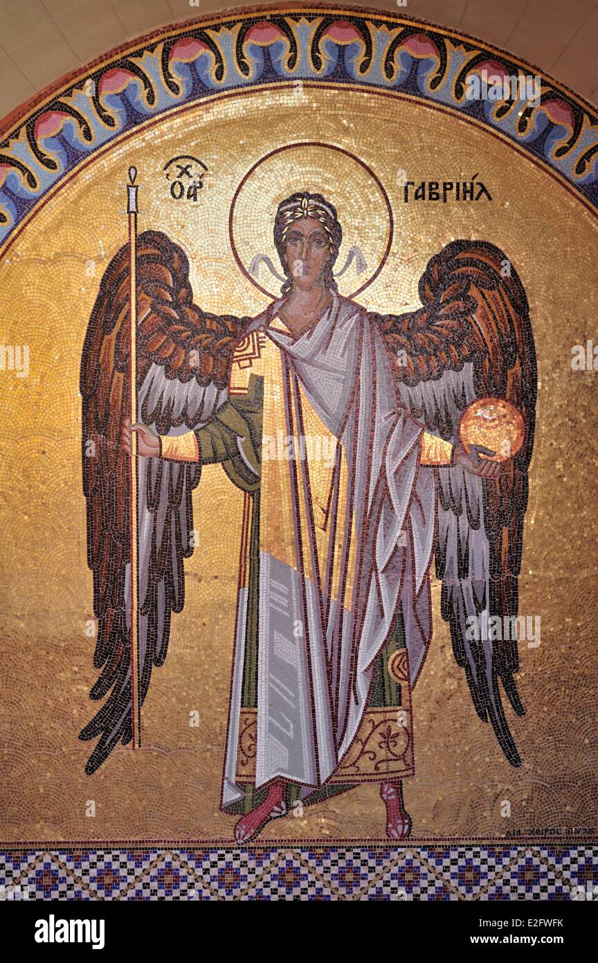 Gabriel angel mosaic hi-res stock photography and images - Alamy