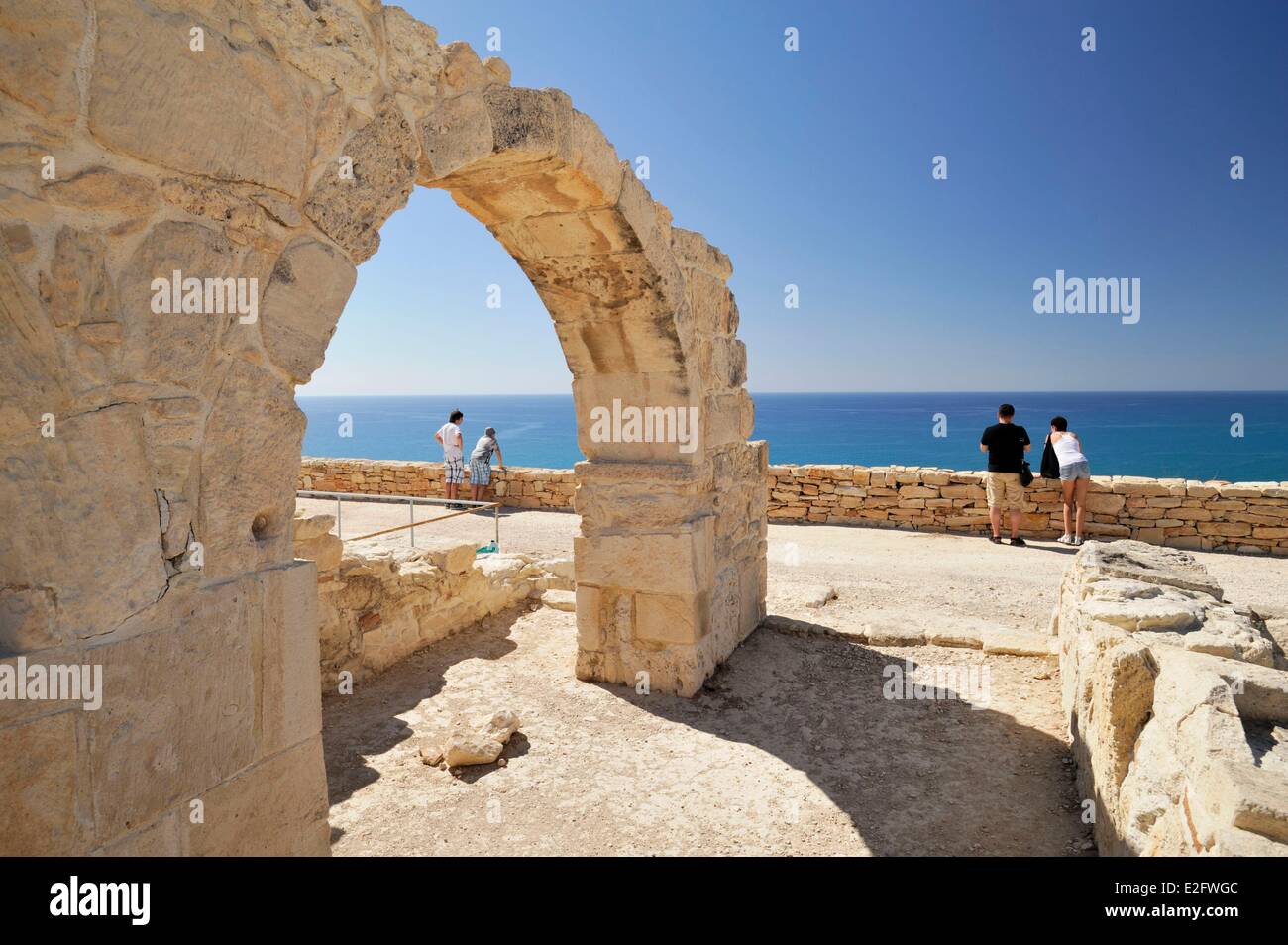Cyprus Limassol District Kourion archaeological site ruins of the ...