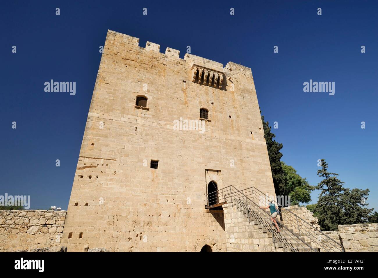 Cyprus Limassol District Kolossi medieval castle fortress built in 1454 ...