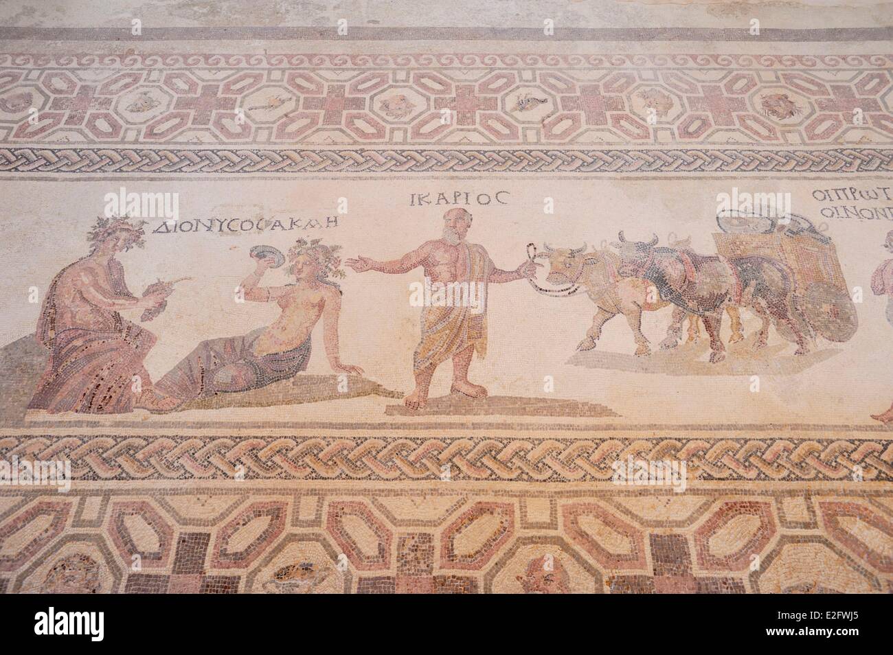 Cyprus Paphos District Paphos archaeological site of Paphos mosaics of ...