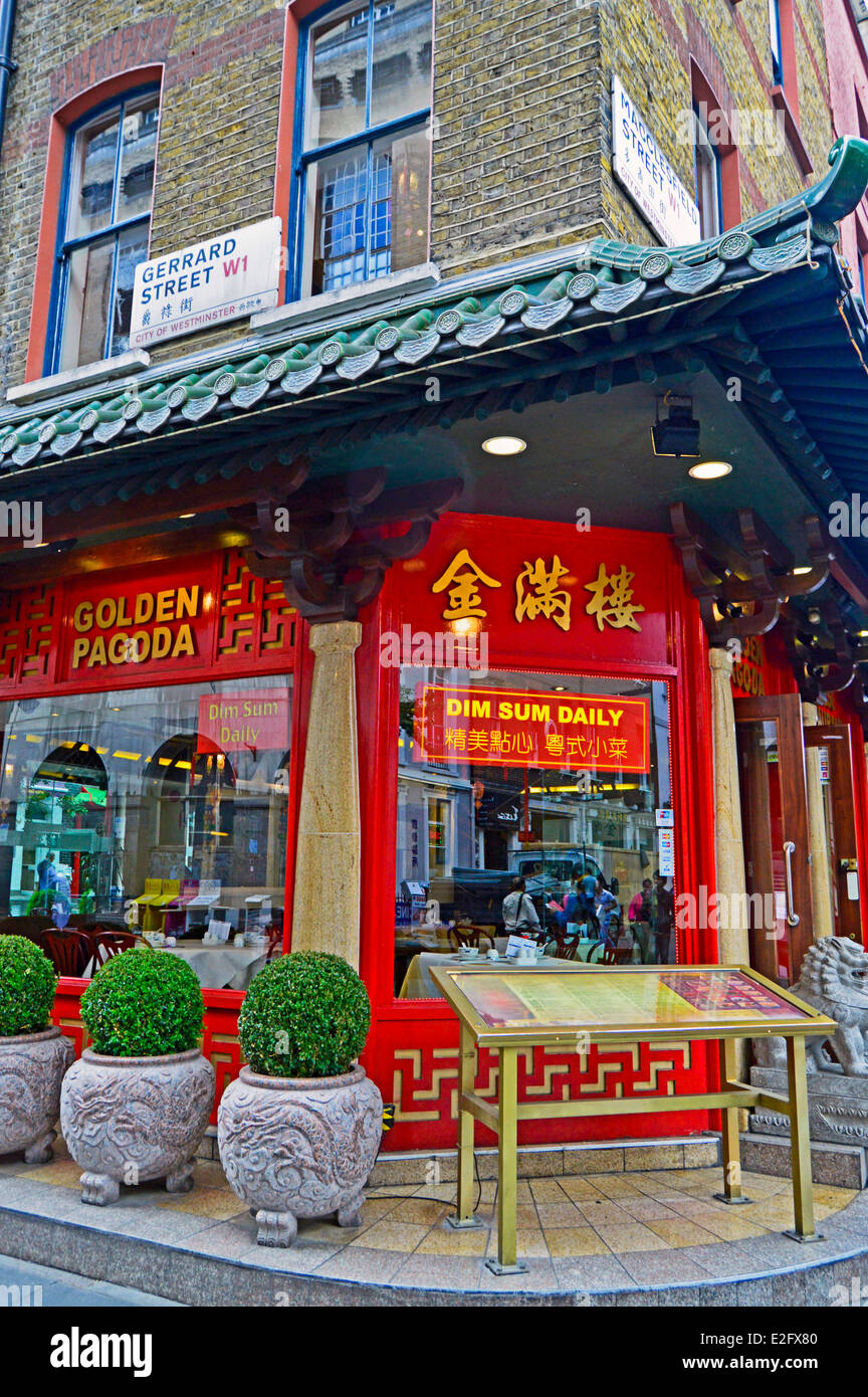 Golden Pagoda restaurant, Chinatown, West End, City of Westminster ...