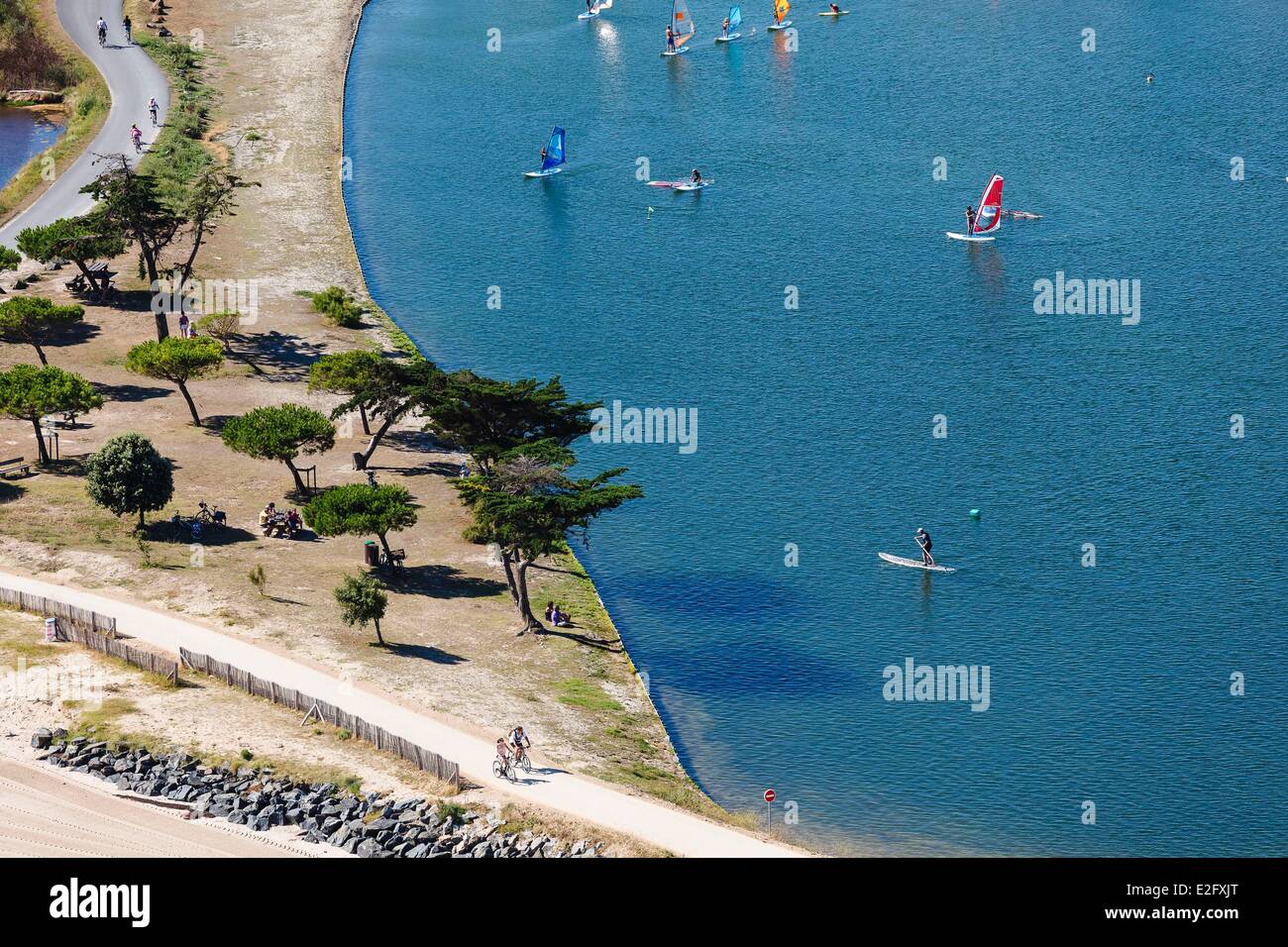 France Charente Maritime Ile de Re La Couarde sur Mer summer leisures bike picnic windsuf and ...