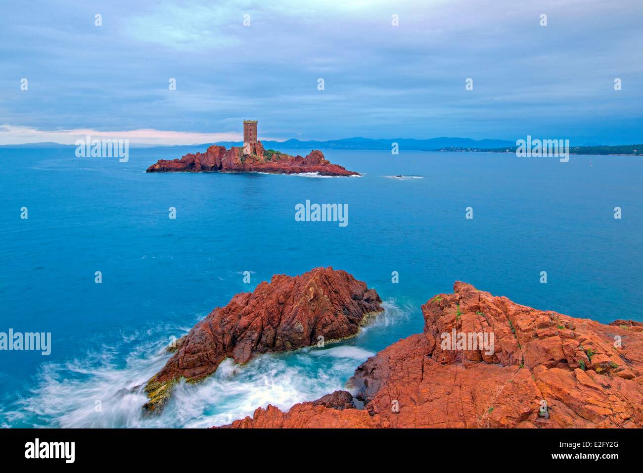 France Var Saint Raphael gold island cornice of Esterel gold cornice ...