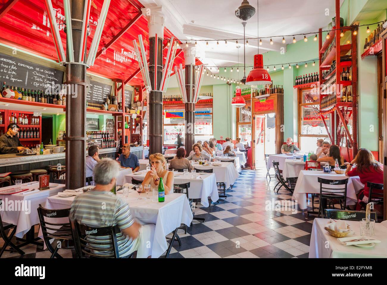 Argentina Buenos Aires San Telmo district the popular restaurant Stock ...