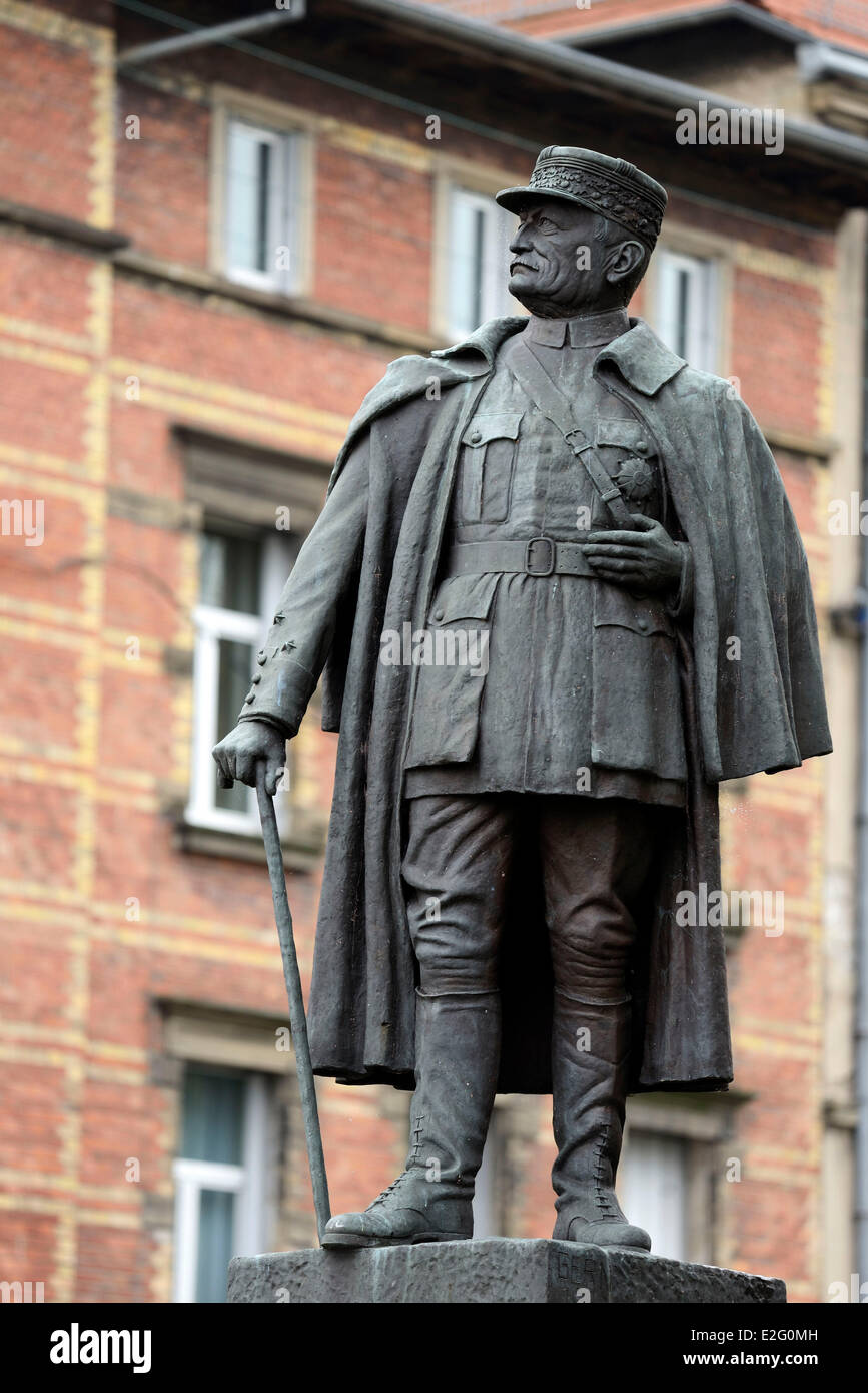 France Moselle Sarrebourg statue of General Mangin born in 1806 at ...