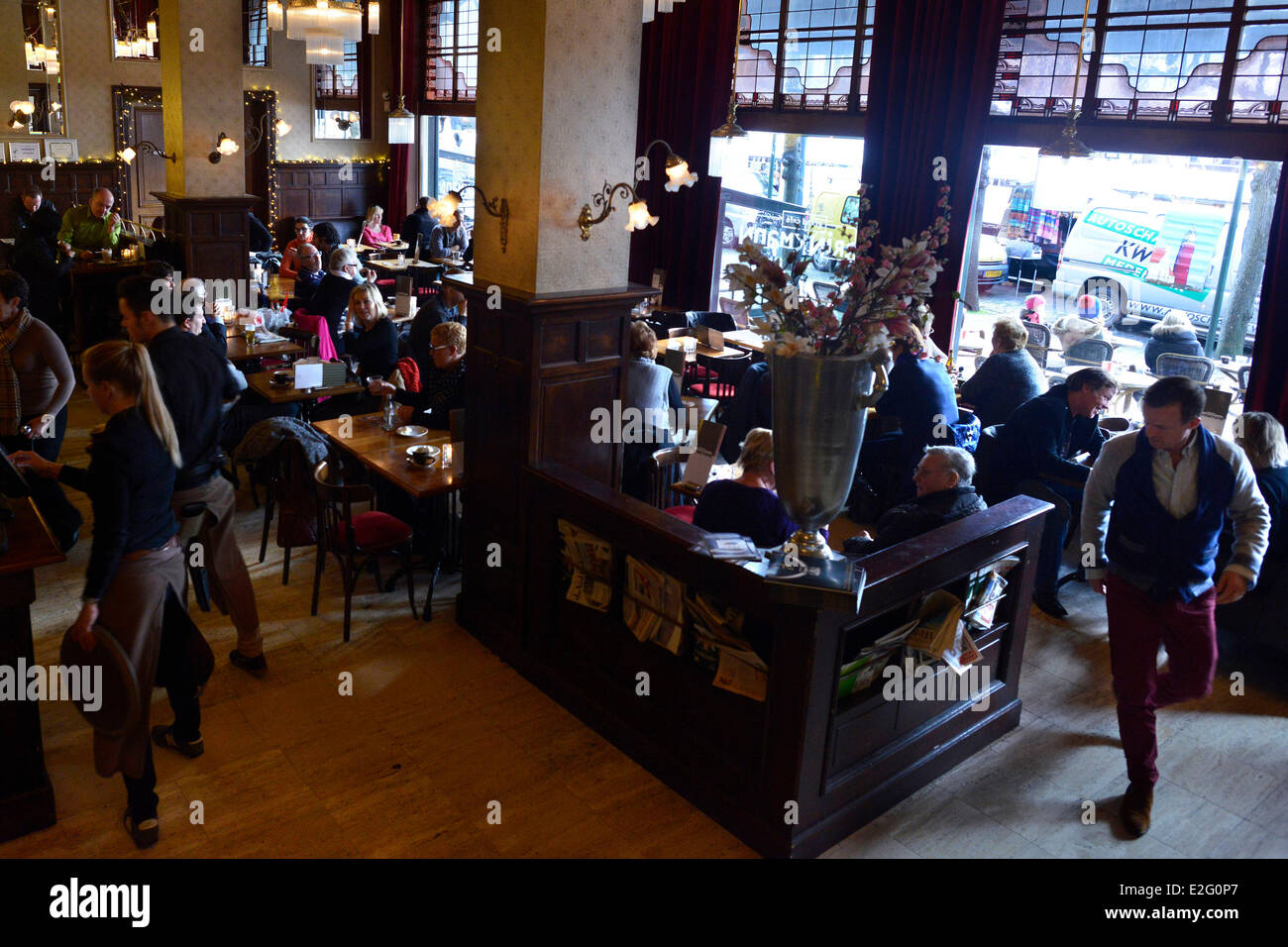 Netherlands Haarlem cafe Stock Photo - Alamy