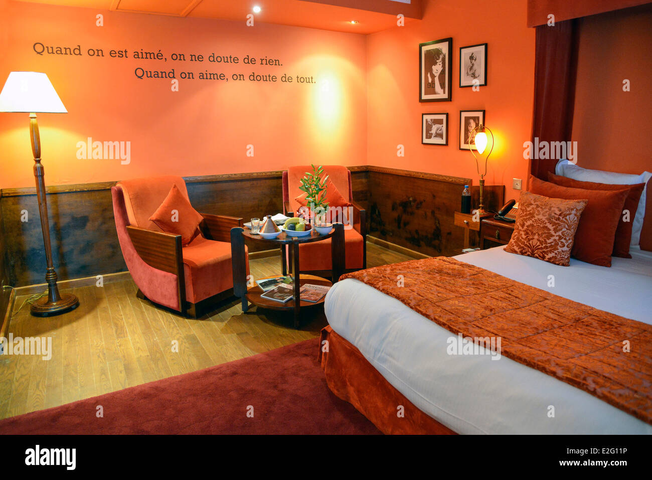 Morocco Casablanca Hotel The Doge room Colette Stock Photo - Alamy