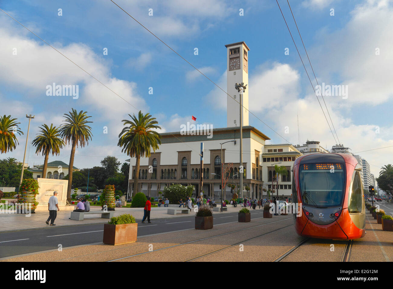 Morocco Casablanca Place Mohammed V Wilaya prefecture the building of ...